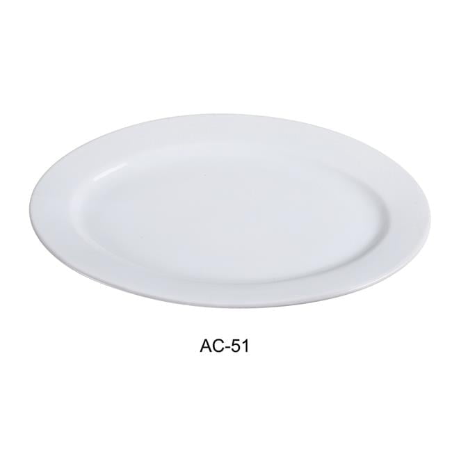 Yanco AC-51 15 x 10.5 in. Width ABCO Platter - Porcelain, Super White ...