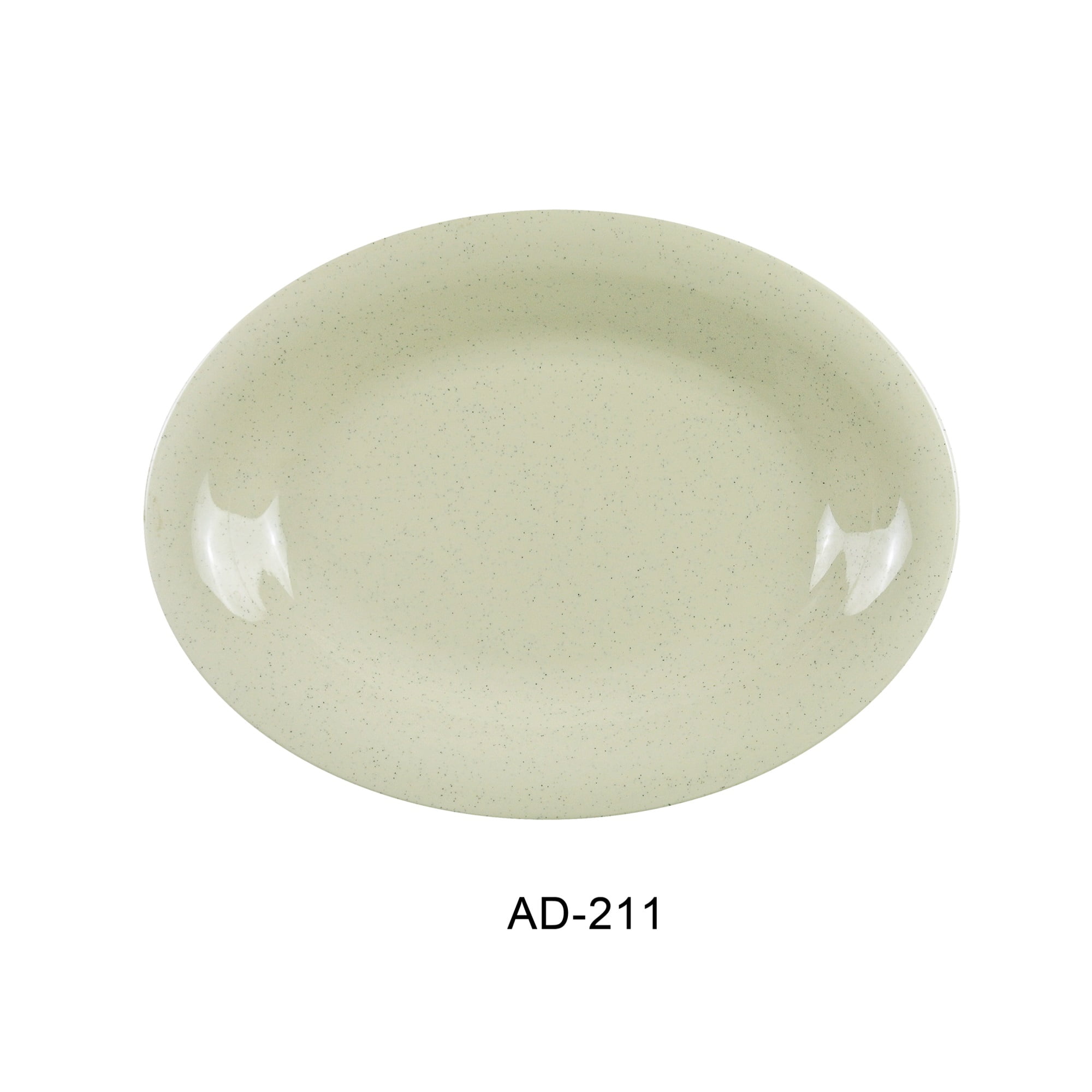 Yanco AD-211 Ardis Oval Platter, 11.5" Length, 8" Width, Melamine, Pack ...