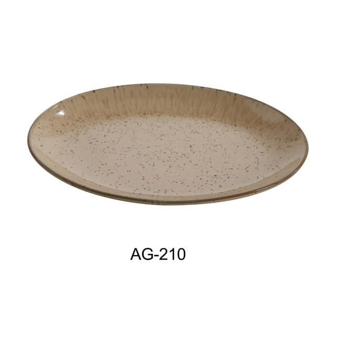 Yanco AG-210 10 x 7 in. Porcelain Coupe Platter - Pack of 24 - Walmart.com