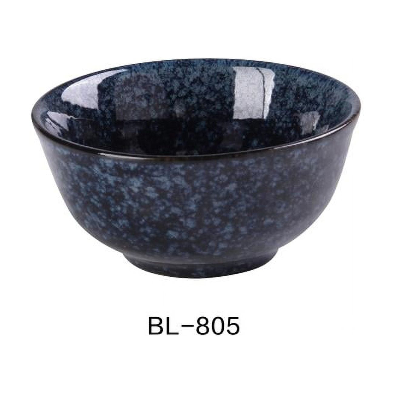 Yanco BL-805 10 oz Blue Star Rice Bowl, Blue - 4.625 x 2.5 in. - Pack ...