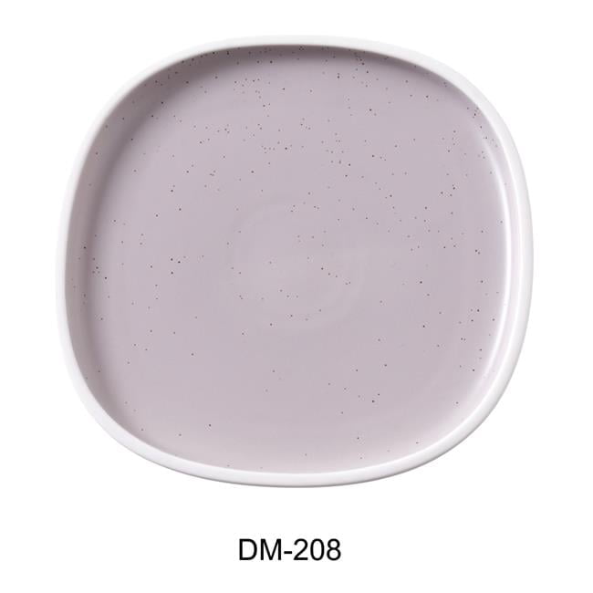 Yanco DM-208 Denmark 8 1/4" X 3/4" SQUARE PLATE WITH UPRIGHT RIM ...