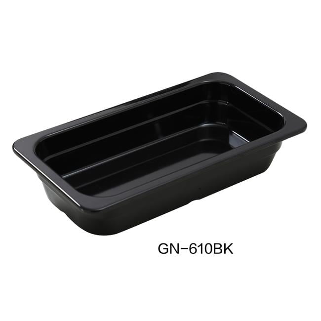 Yanco GN-610BK GN PAN 10.375" X 6.375" X 2.5" PAN, 1.4 Liter, Black ...