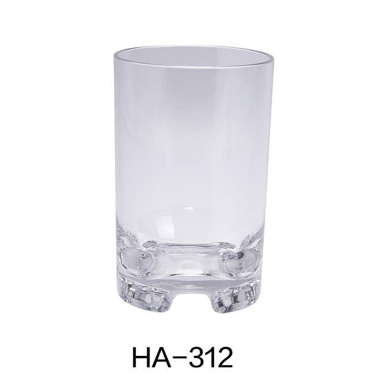 Yanco HA-312 4.75 x 3 in. Hawaii Plastic Rocks Cup, Clear - 12 oz ...