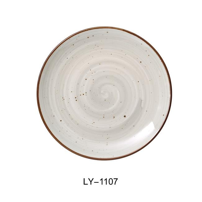 Yanco LY-1107 Lyon 7.25 x 0.75 in. Coupe Plate, Reactive Glaze - Pack of 36 - Walmart.com