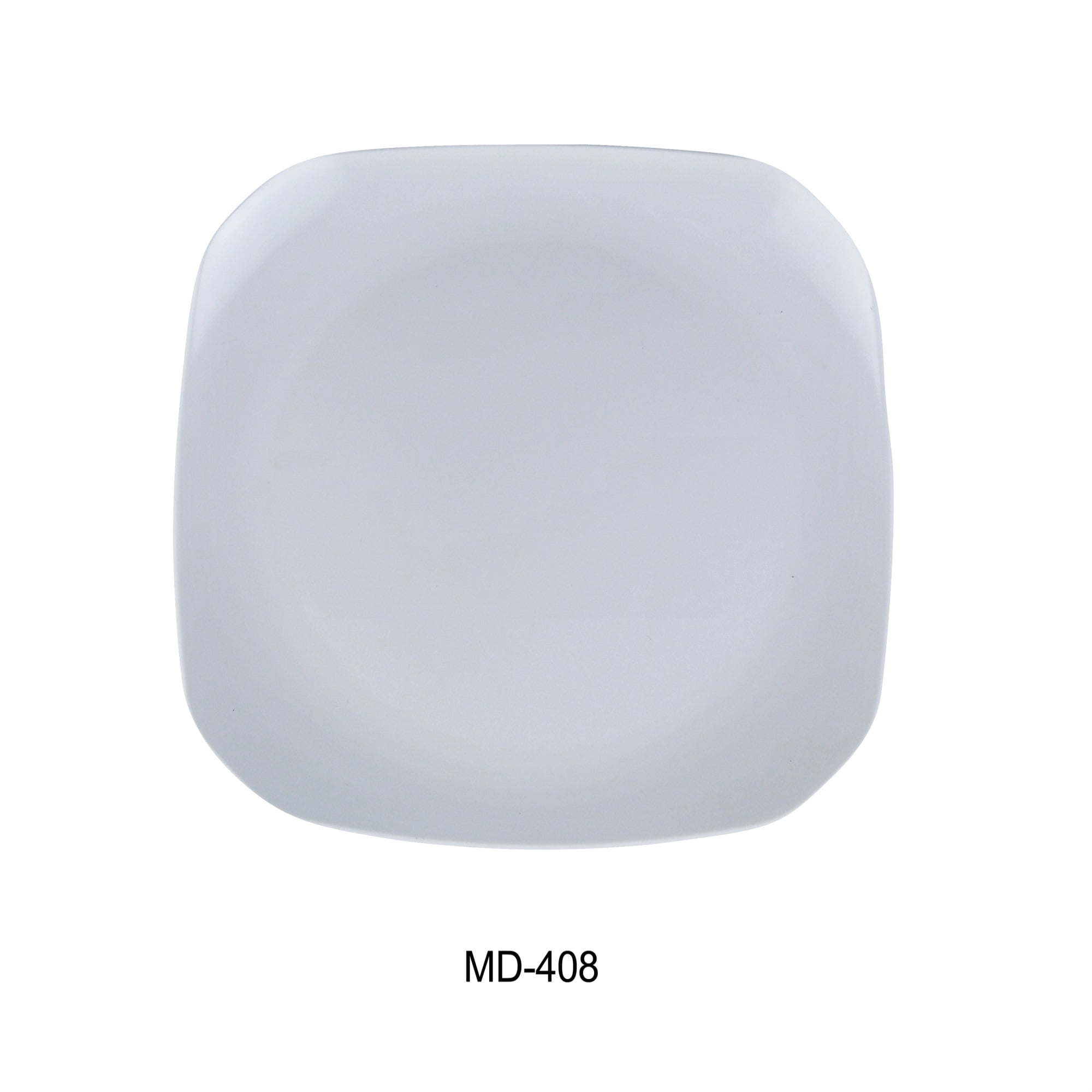 Yanco MD-408 Milando Square Plate - Melamine, White - 7.5 x 7.5 in ...