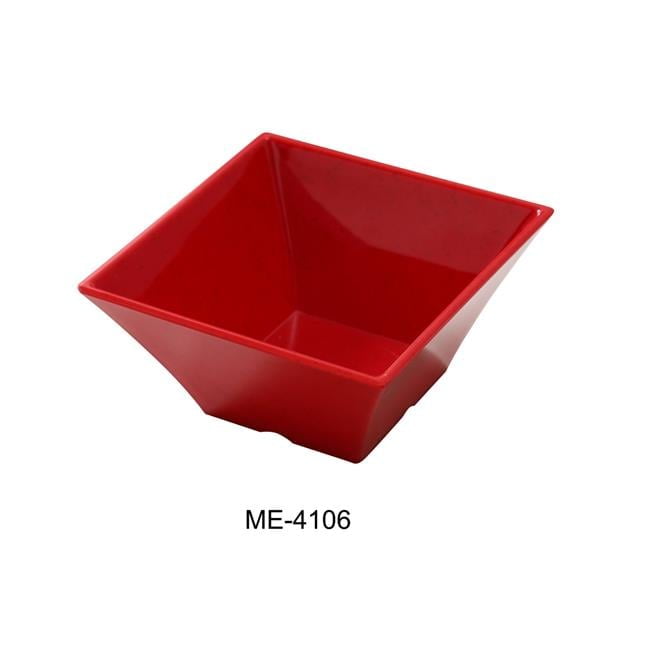 Yanco ME-4106 MEXICO 6 in. Square Bowl, Red - 26 oz - Pack of 24 ...