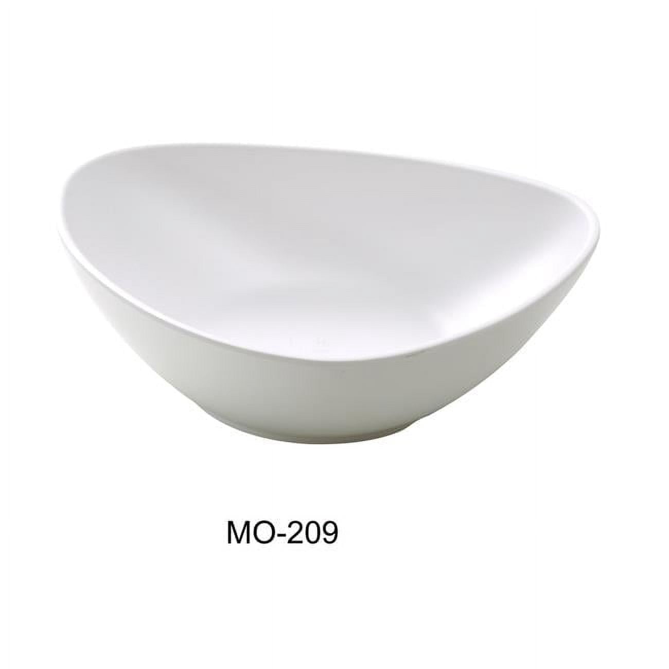 Yanco MO-209 9 in. Moderne Melamine Triangle & Soup Plate, White - 36 ...