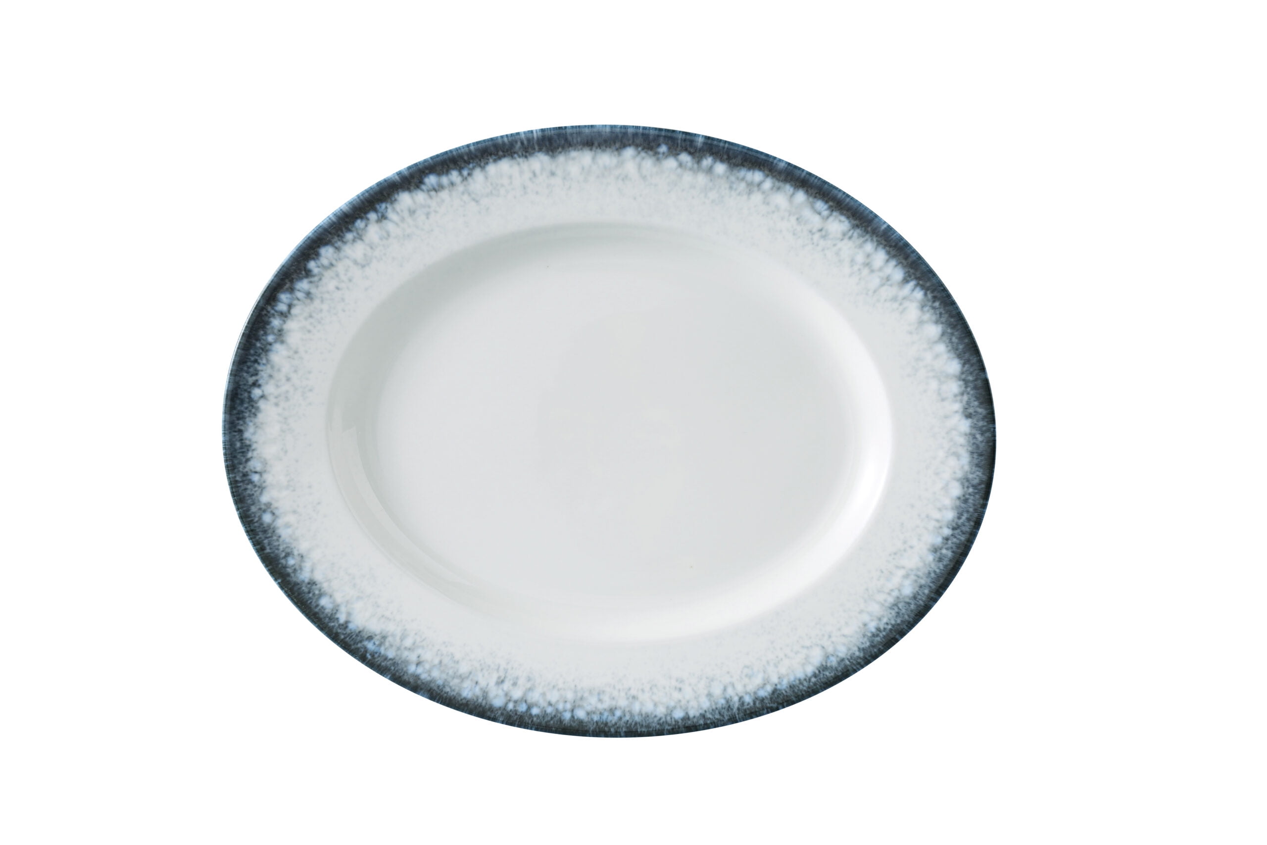 Yanco MR-213 , Chinaware 12 7/8" X 10 1/8" X 1 1/8" OVAL PLATE, White ...