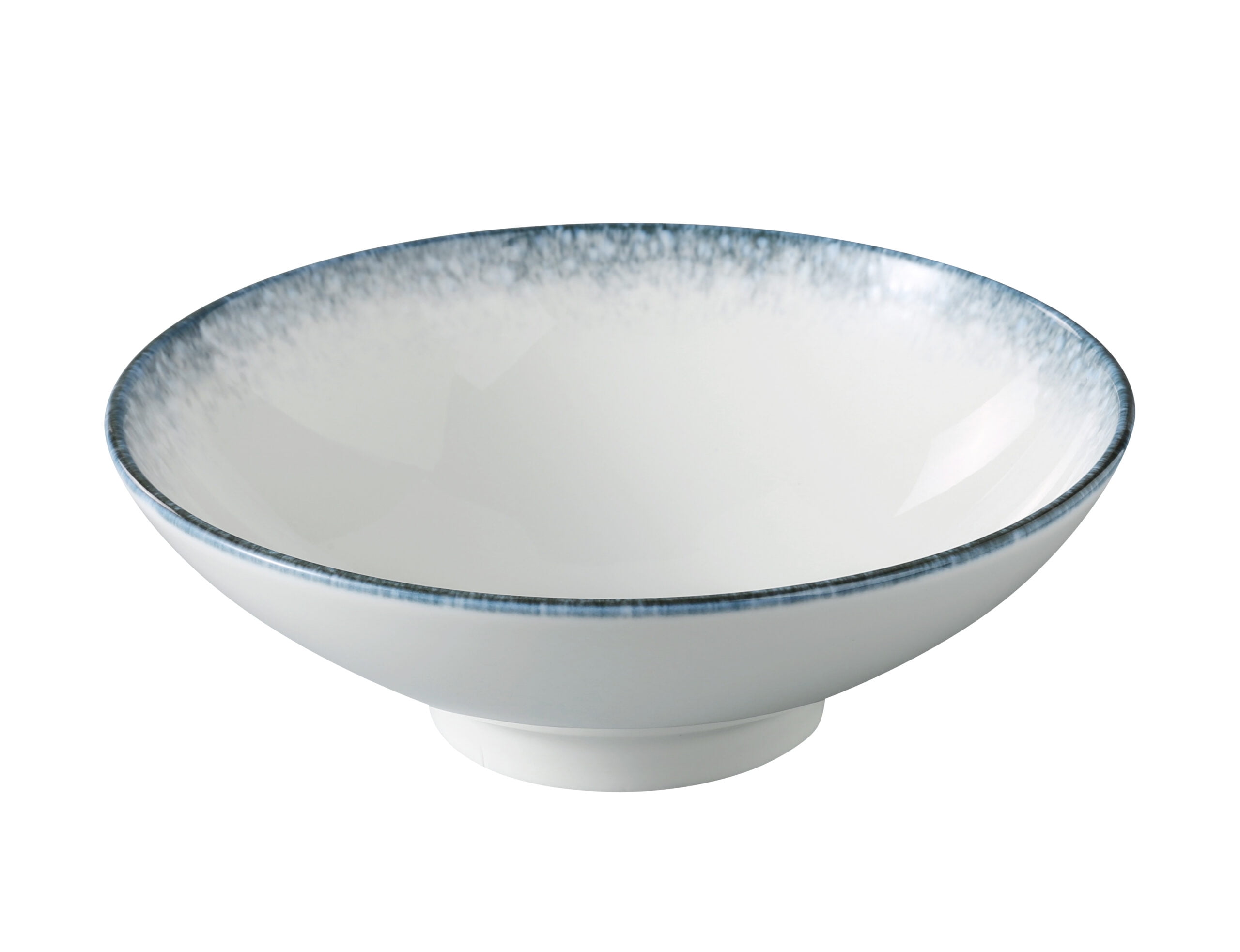 Yanco MR-509 , Chinaware 9 3/4" X 3 1/8 BOWL 50 OZ, White and Blue ...