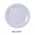 Yanco MS-012WT Mile Stone Wide Rim Round Plate, 12" Diameter, Melamine ...