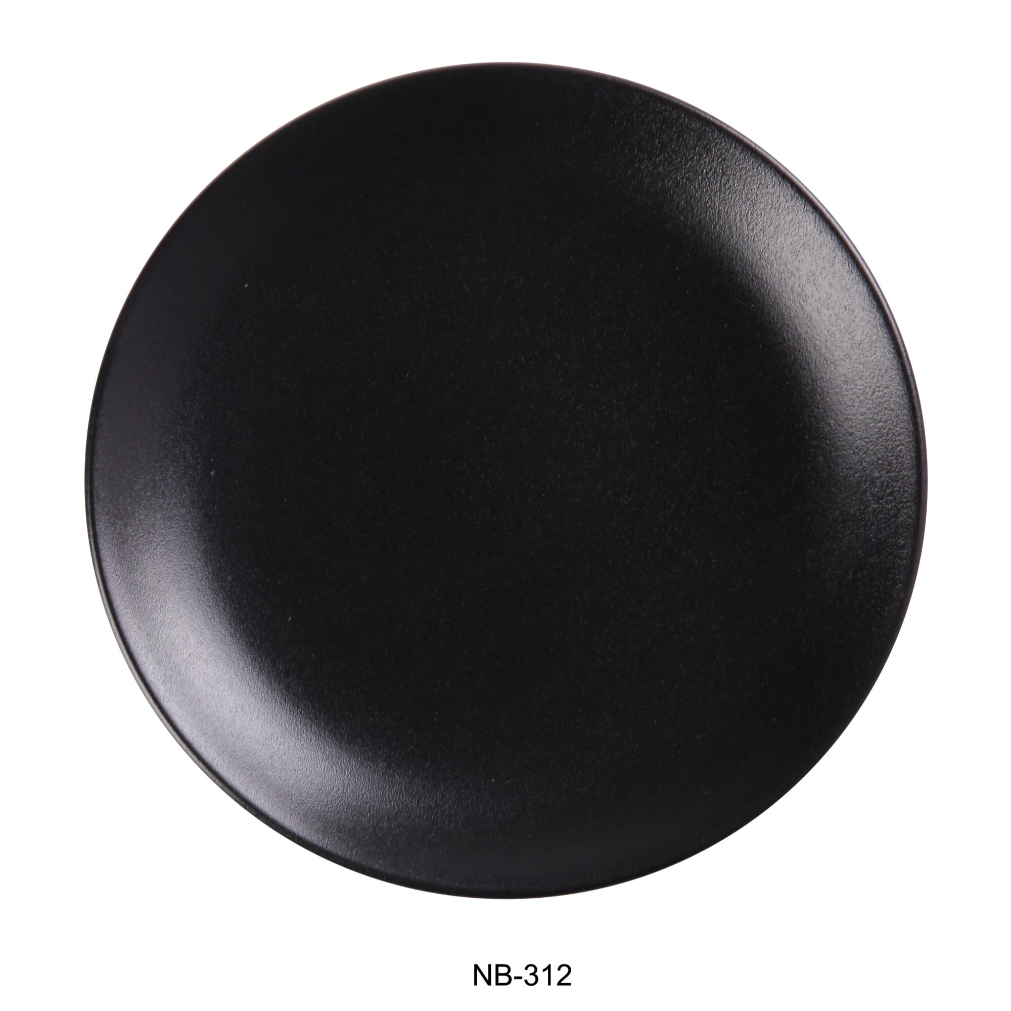 Yanco NB-310 10.5 x 1.375 in. Noble Black Coupe Shape Round Plate ...