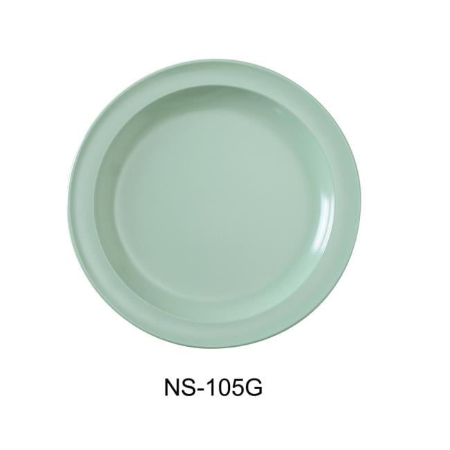 Yanco NS-105G Nessico Round Plate, 5.5" Diameter, Melamine, Green Color ...