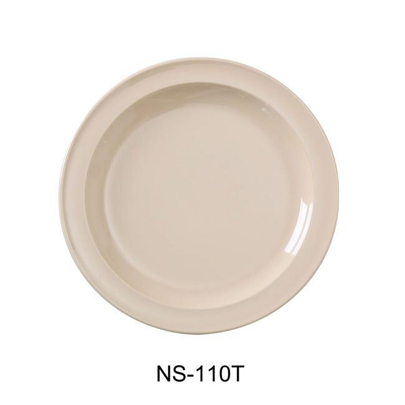 Yanco NS-110T Nessico Round Dinner Plate, 10.25" Diameter, Melamine ...