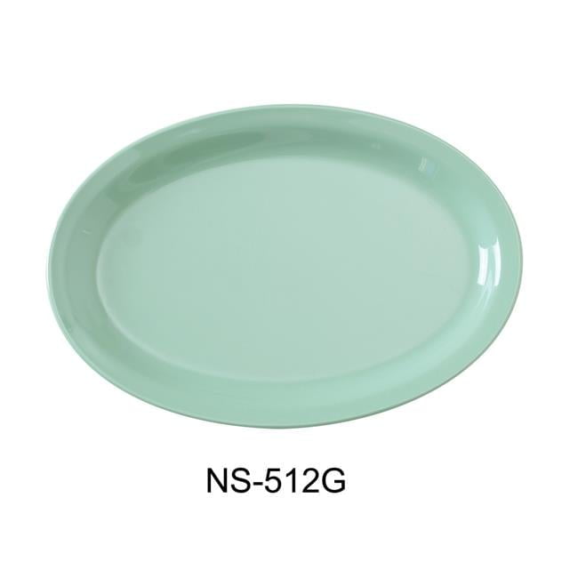 Yanco NS-512G Nessico Oval Platter with Narrow Rim, 11.5" Length, 8 ...