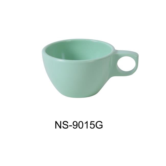 Yanco NS-9015G Nessico Ovide Cup, 7 oz Capacity, Melamine, Green Color ...