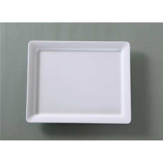 Yanco OK-7012 Osaka-2 Rectangular Plate, 12.75 x 10.5 in, White, Pack ...