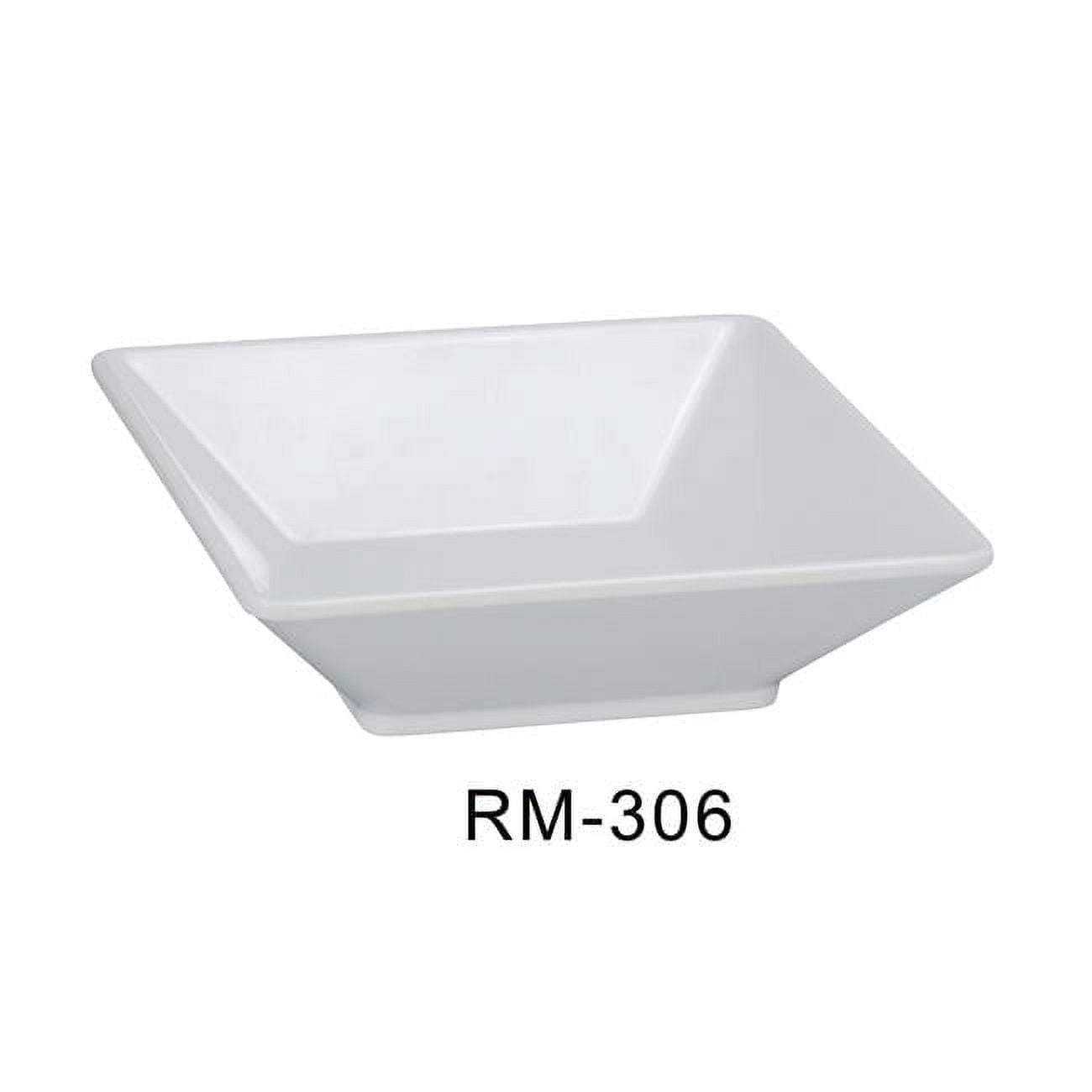 Yanco RM-306 Rome Square Deep Plate, White - 14 oz - Pack of 48 ...