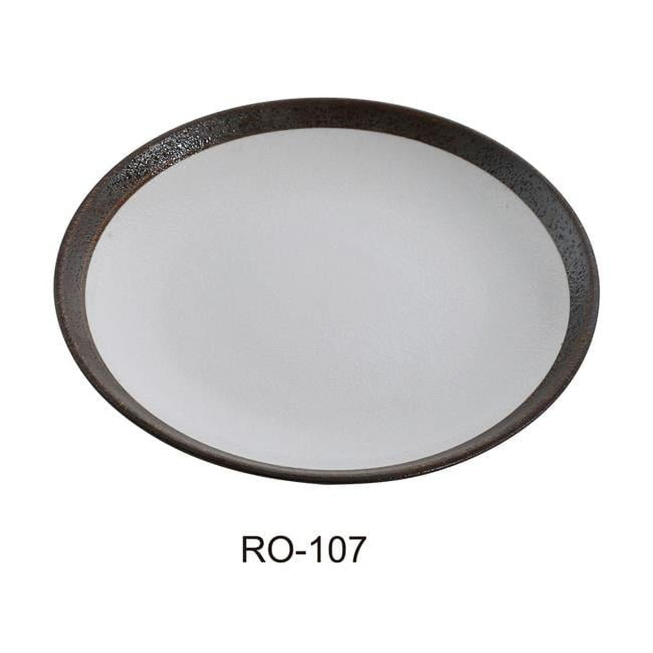 Yanco RO-107 ROCKEYE 7" Coupe Shape Plate, China, Two-Tone, Pack of 36 ...
