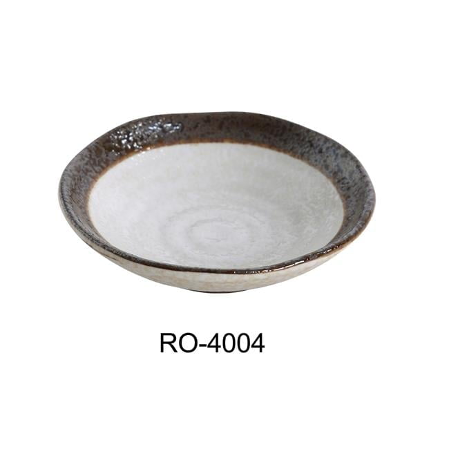 Yanco RO-4004 1 x 4 in. Rockeye Two-Tone China Sauce Dish - 4 oz - Pack ...