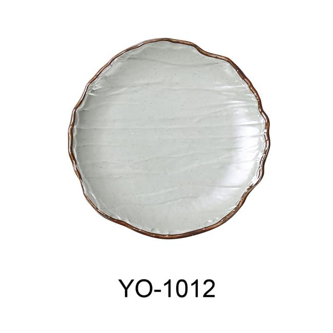 Yanco YO-1012 12.5 x 1.5 in. Yoto Melamine Round Coupe Plate, Matte ...