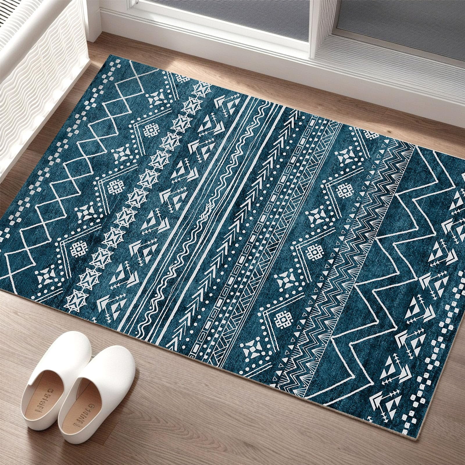 Yancorp Door Mat Indoor Entrance Narrow Small Rug Non Slip Washable ...