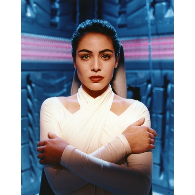 Yancy Butler Posed in White Dress with Arm's Cross Photo Print (8 x 10 ...