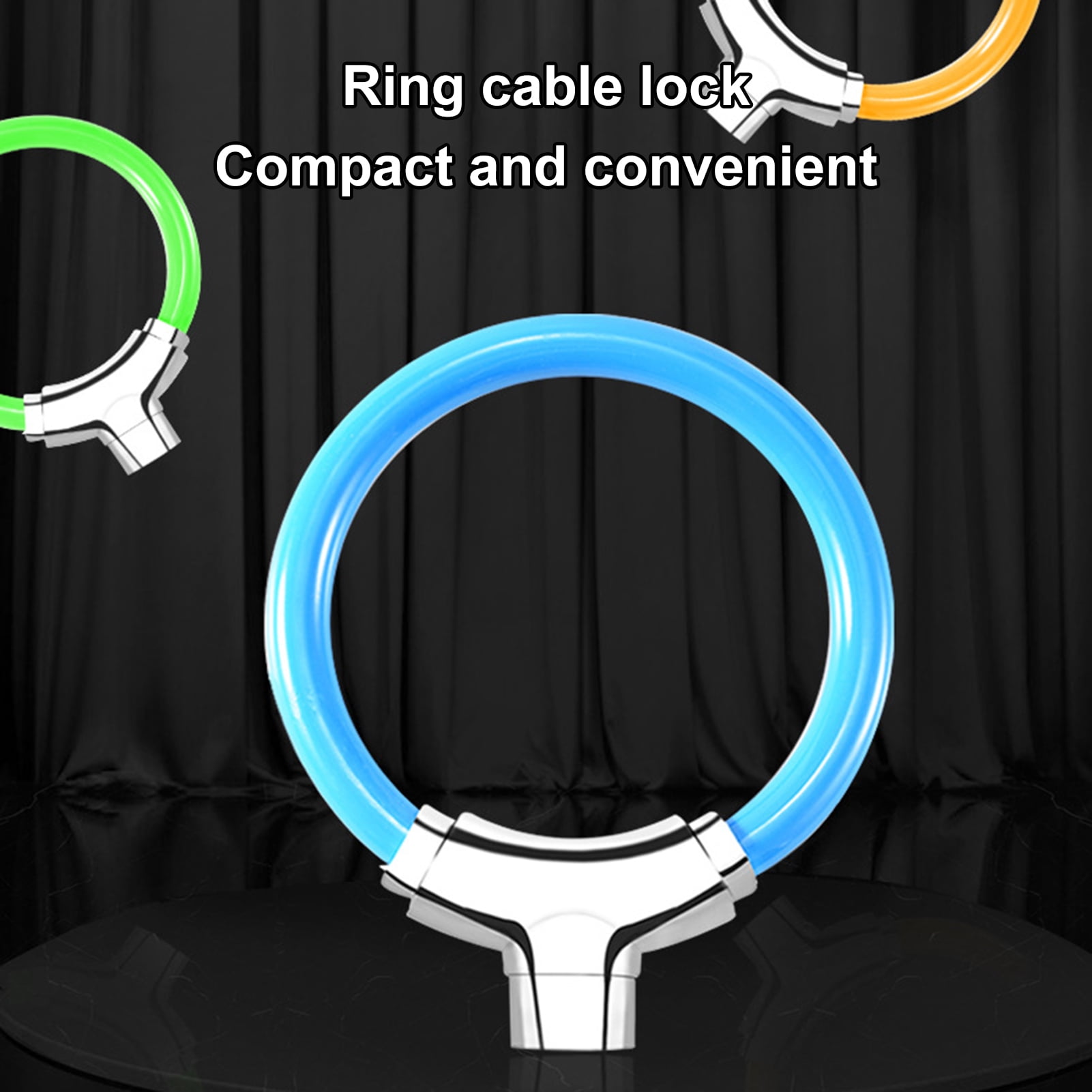 Yanerim 1 Set Mini Bicycle Lock Bold Anti-rust Anti-Theft Ring Shape ...