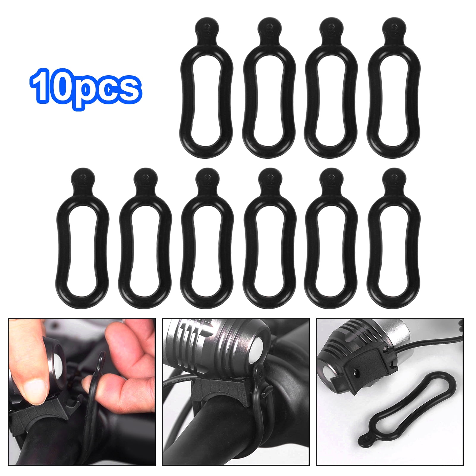 Yanerim 10Pcs Bike Rubber Band High Elastic Convenient Portable Bicycle ...