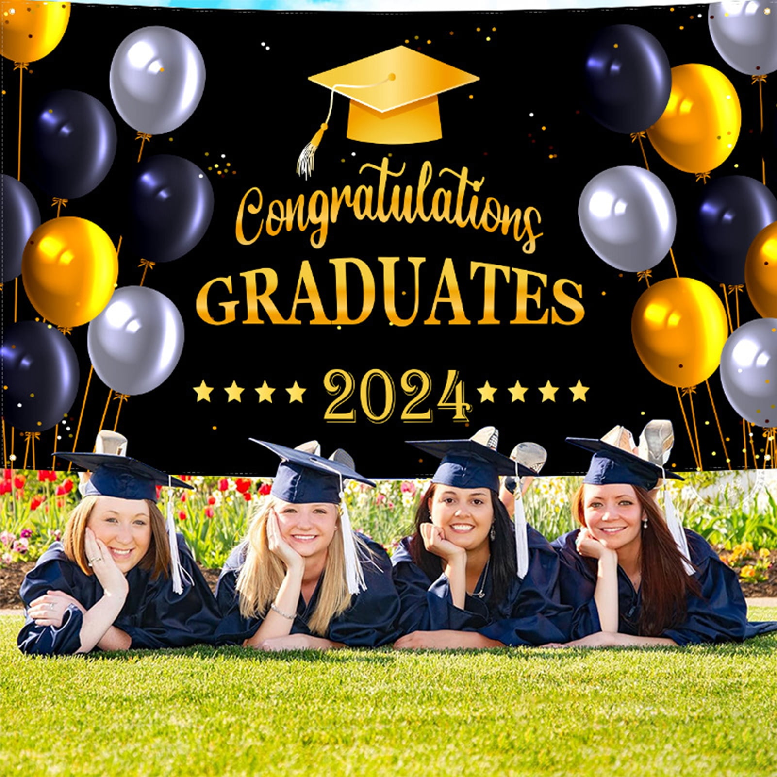 Yanerim 2024 Happy Graduation Banner Congratulation Graduates Letter ...
