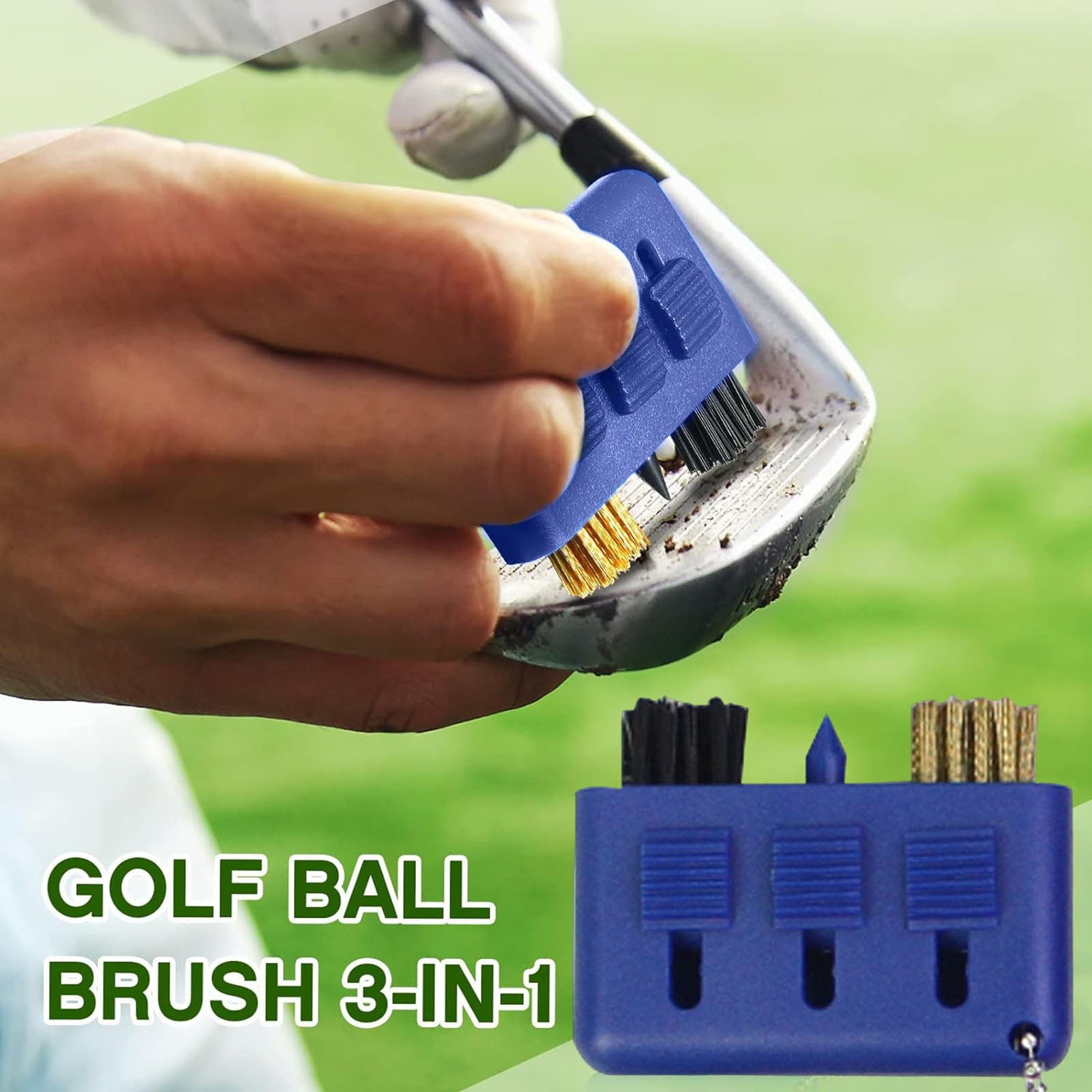 Yanerim 3-In-1 Retractable Golf Club Cleaner Tool Portable Golf Club ...