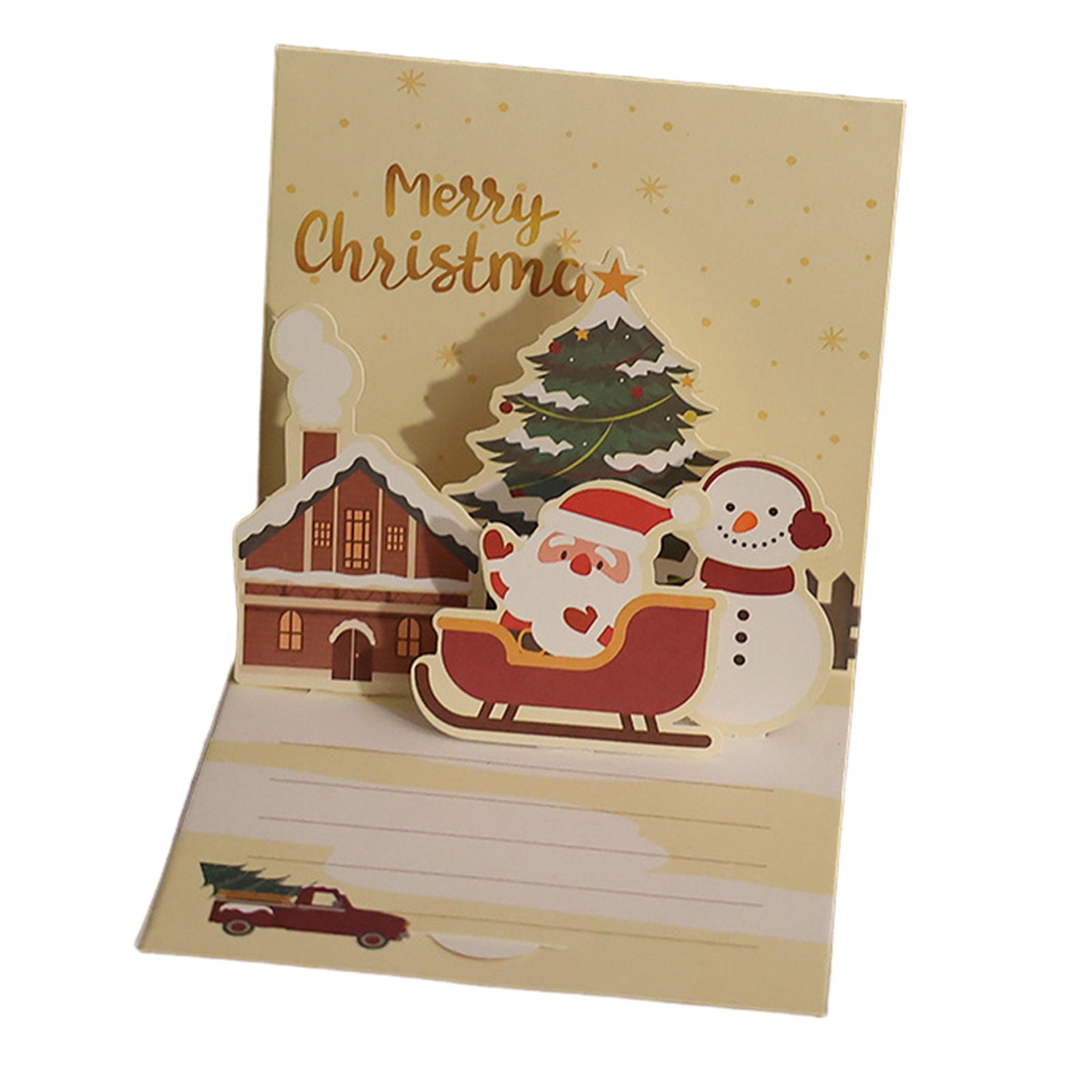 Yanerim 3D Christmas cards, three-dimensional Thanksgiving Day cards ...