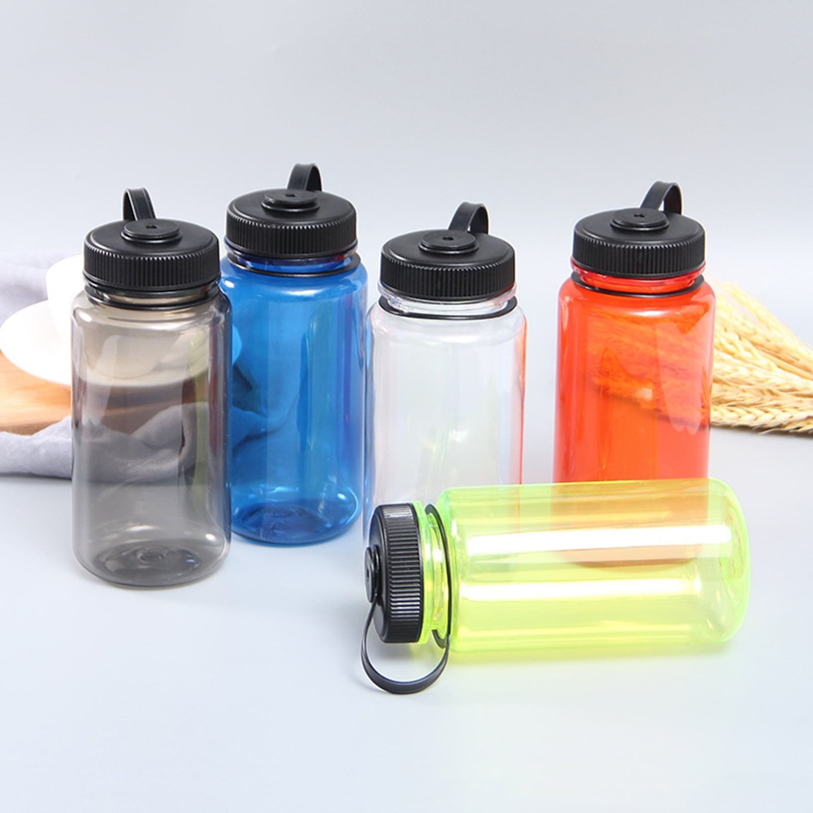 Yanerim 600ML Sports Bottles 20 Oz Reusable Water Bottles Portable Sports Drink Bottles Cups ...