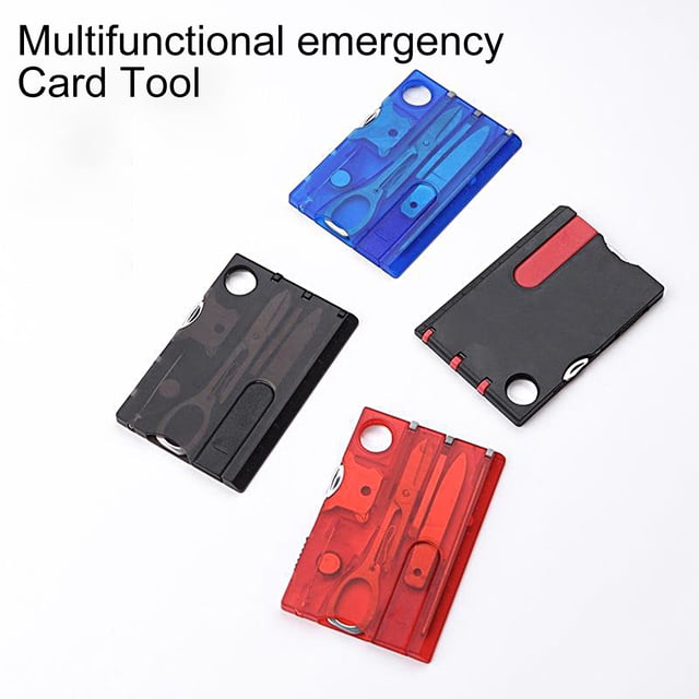 Yanerim 8Pcs Pocket Tool Set Portable Multifunctional Survival Credit ...