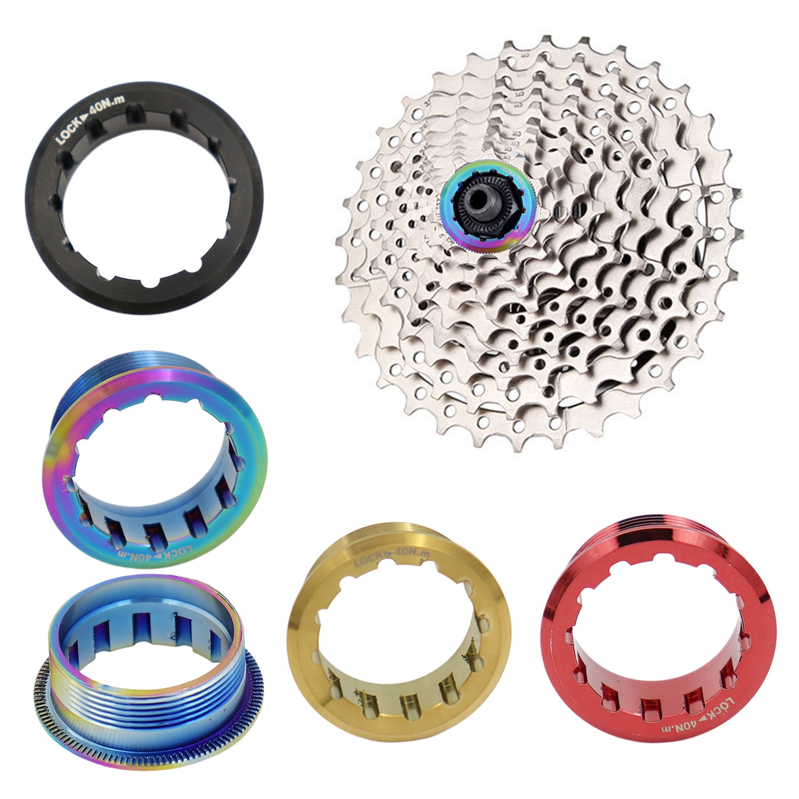 Yanerim Bicycle Centerlock Lockring for SHIMANO M7100 6100 8100 12 ...