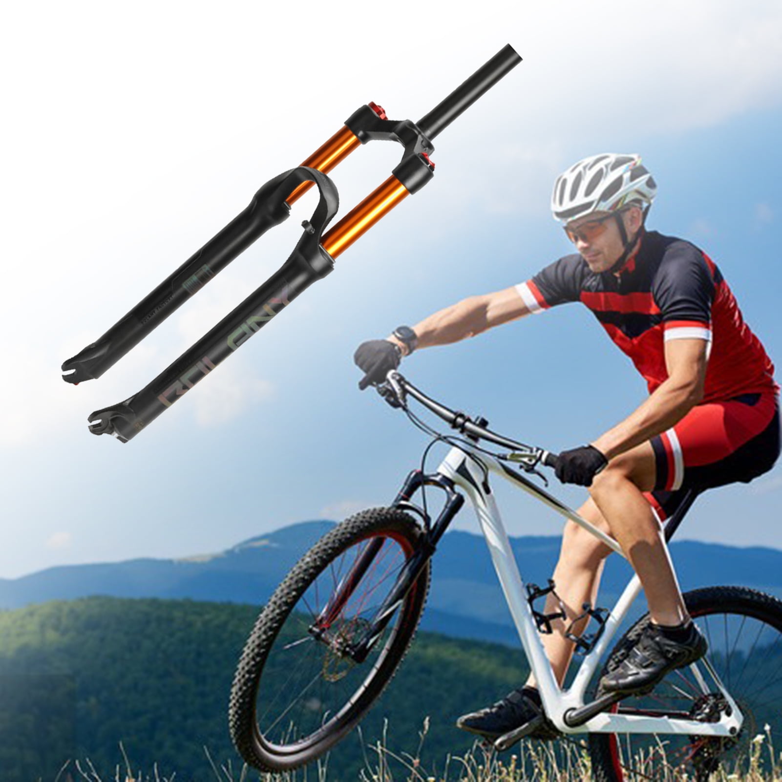 Yanerim Bicycle Fork Shock Absorb Install Easily Alloy Air Pressure ...