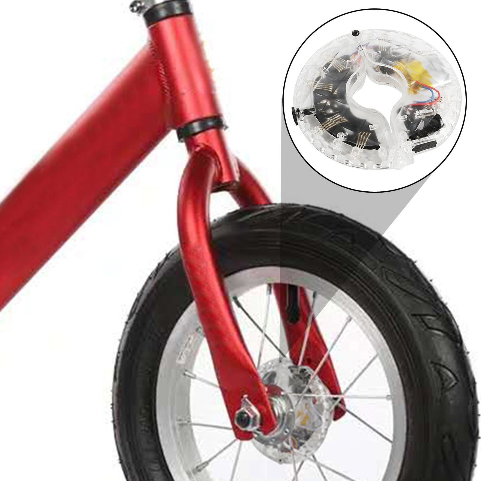 Yanerim Bicycle Wheel Light USB Rechargeable Waterproof Modes ...