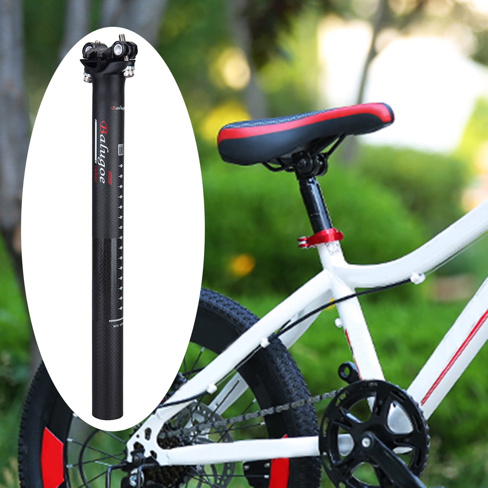 Yanerim Bike Seat Post Shockproof Universal Carbon Fiber Bicycle Joint ...