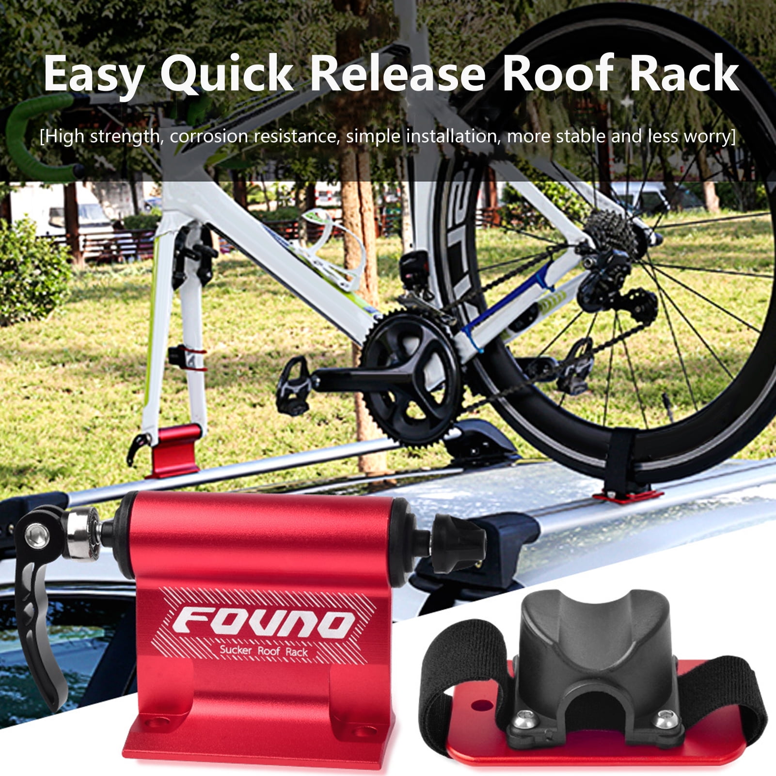 Yanerim Car Roof-Top Rack Anti-slip Good Load-bearing Capacity Bike ...