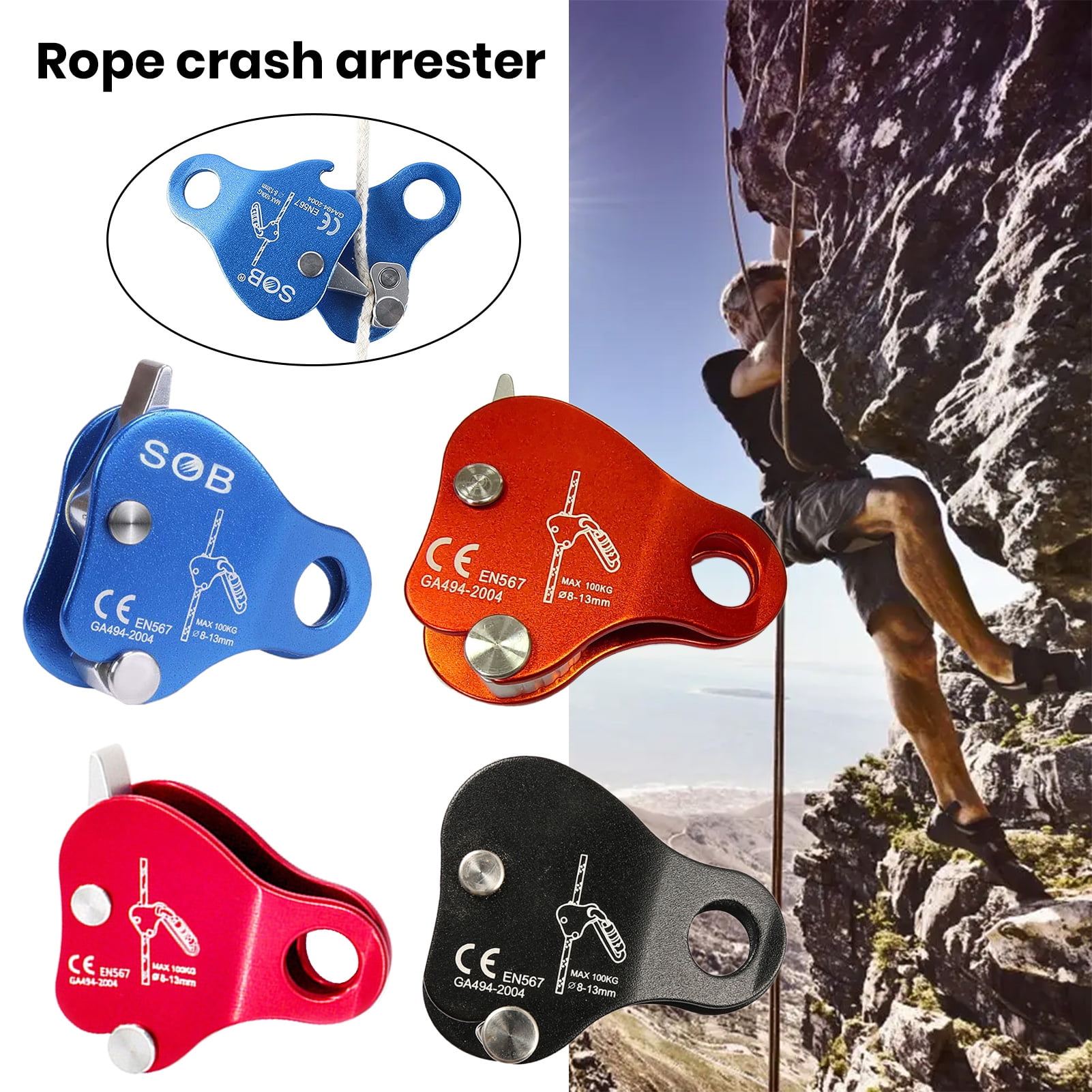 Yanerim Fall Self locking Device Rope Clip Rustproof Corrosion ...