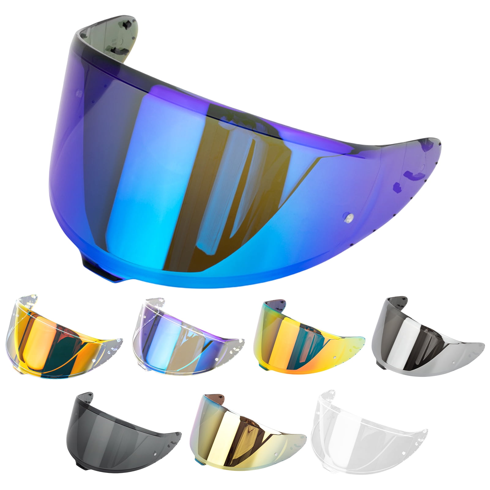 Yanerim Full Helmet Lens UV Anti dazzling Tough Universal PC Structure ...