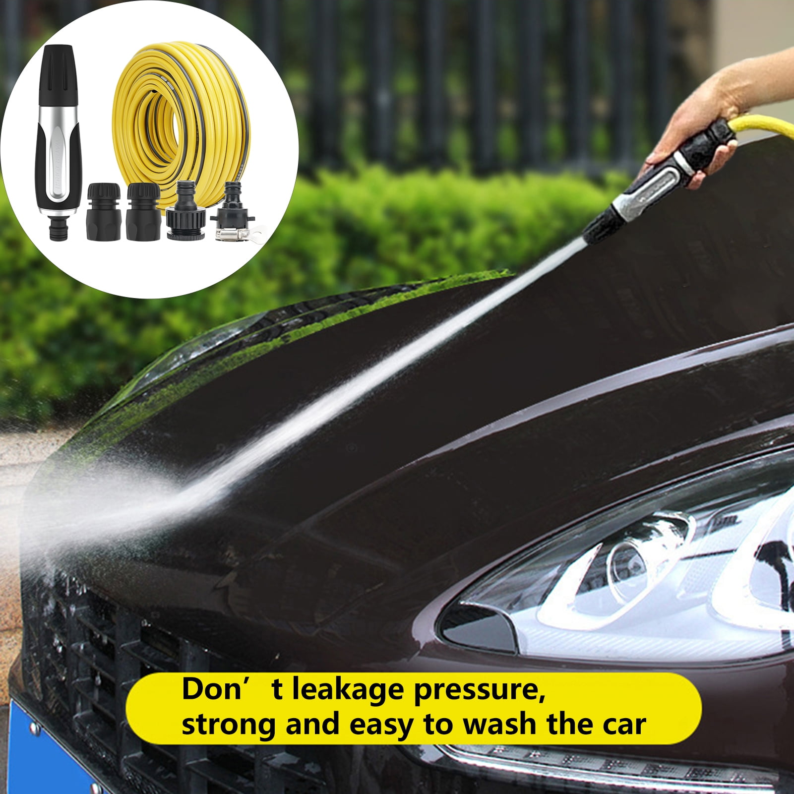 Yanerim High Pressure Watering Tools Set Water Hose Nozzle Leak-Proof ...