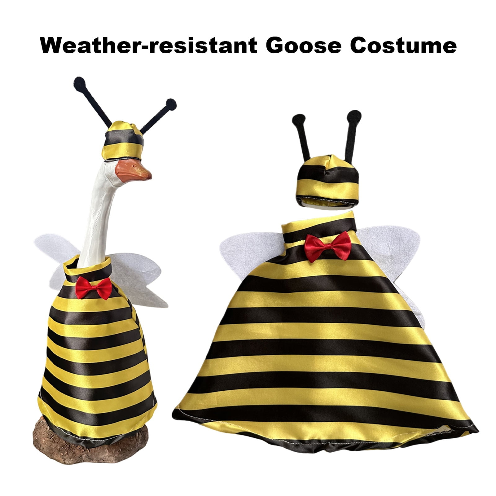 Yanerim Lawn Goose Outfit Summer Outdoor Yard Goose Figurine Dress-up Clothing Weather-proof ...