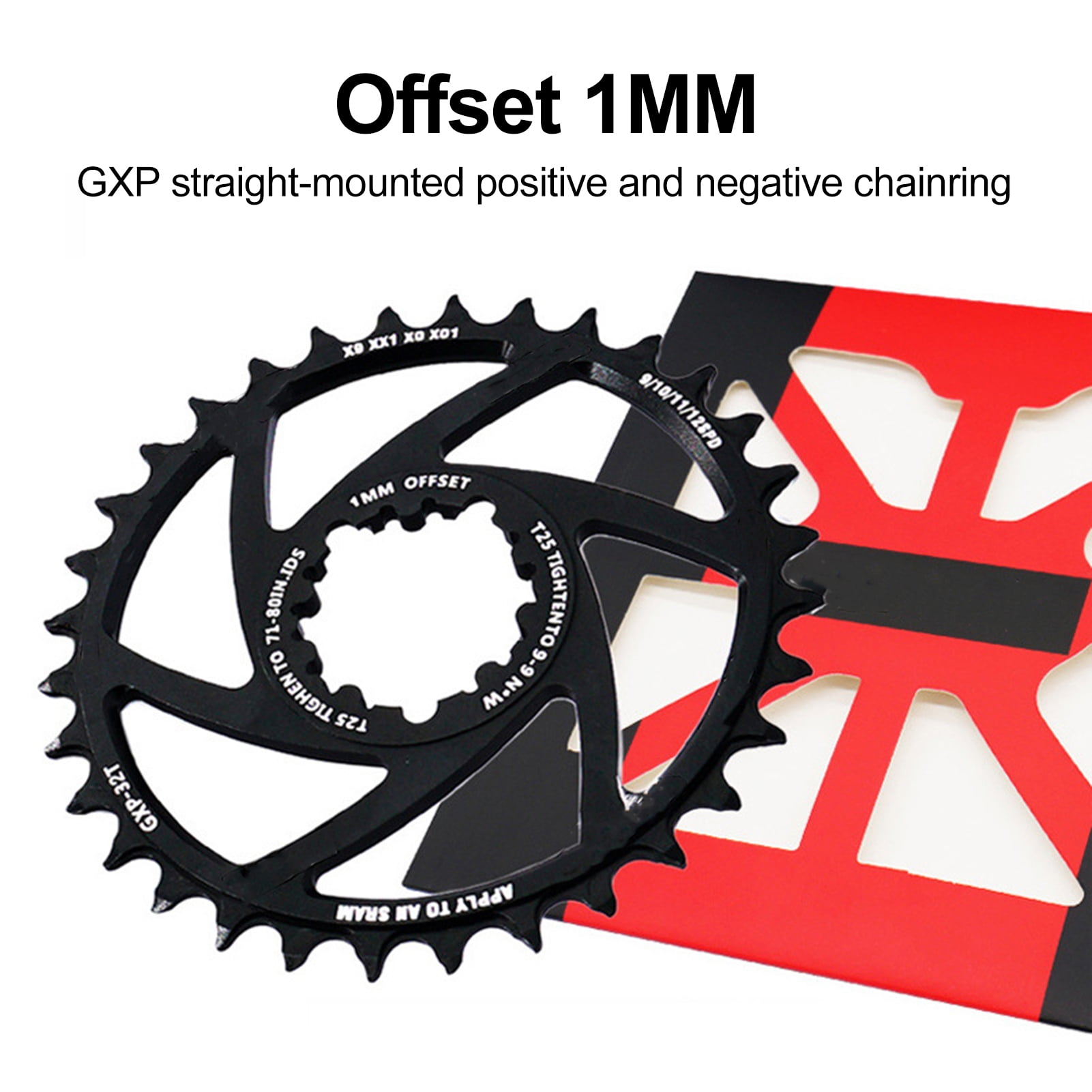 Yanerim MTB Bike Bicycle GXP Single Speed Chainring 30T/32T/34T/36T/38T ...