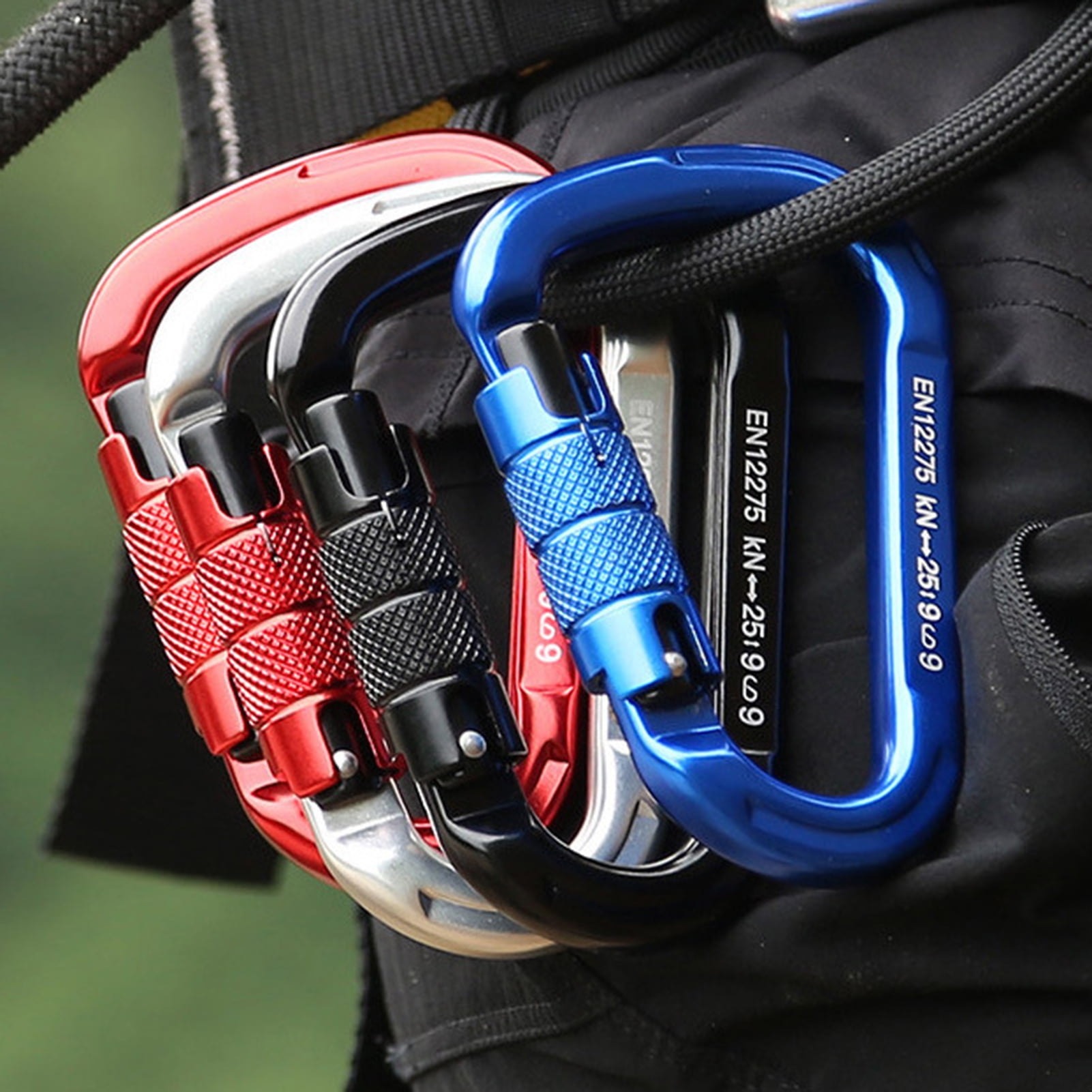 Yanerim Master Carabiner Heavy Duty Safety Lock Aluminum Alloy Pear ...