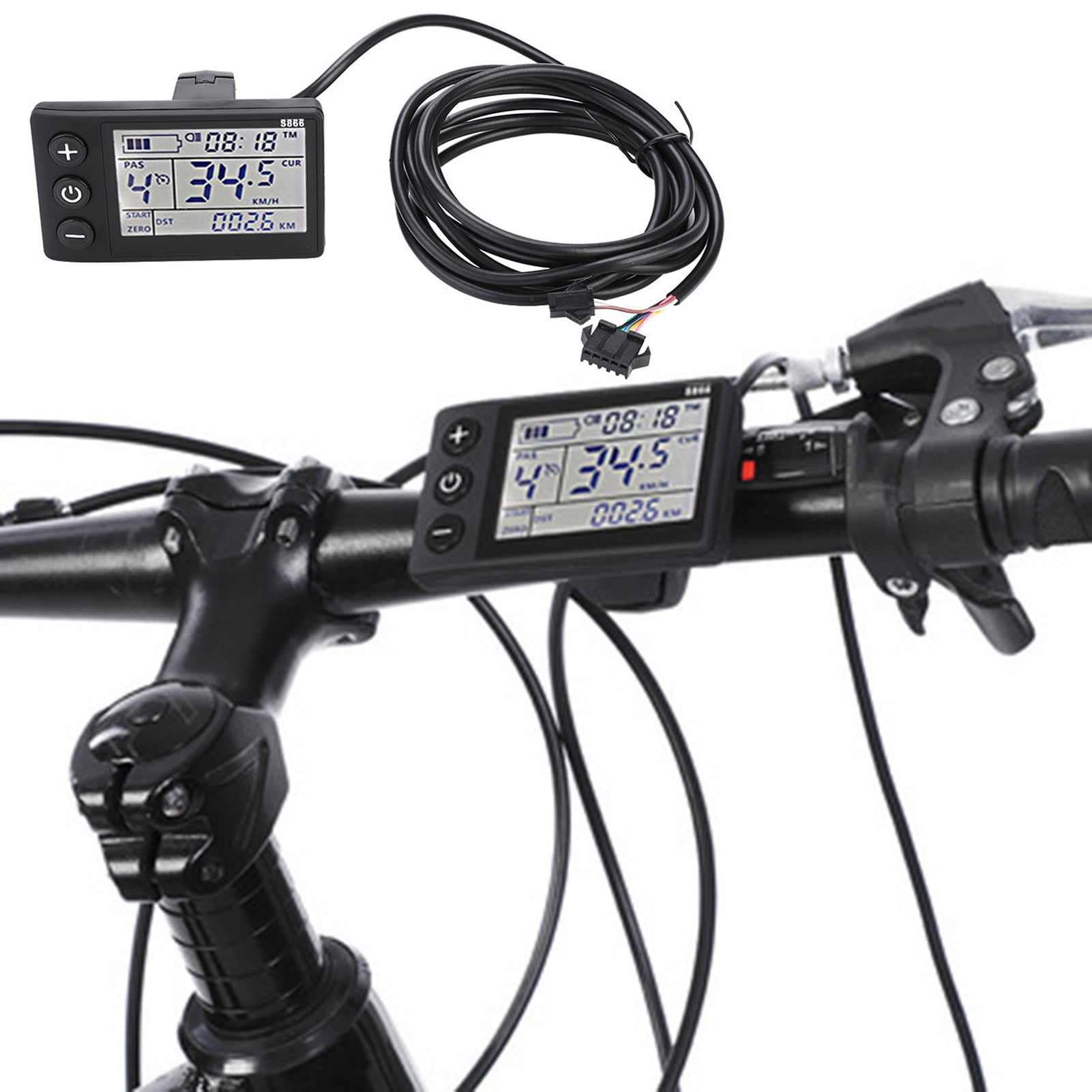 Yanerim Multifunctional LCD Display Brushless Bicycle Dashboard Code ...