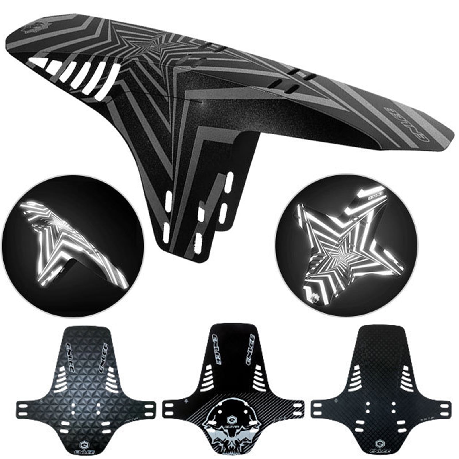 Yanerim Portable Road Cycling Bicycle Front Rear Mudguard Stripe Fender ...