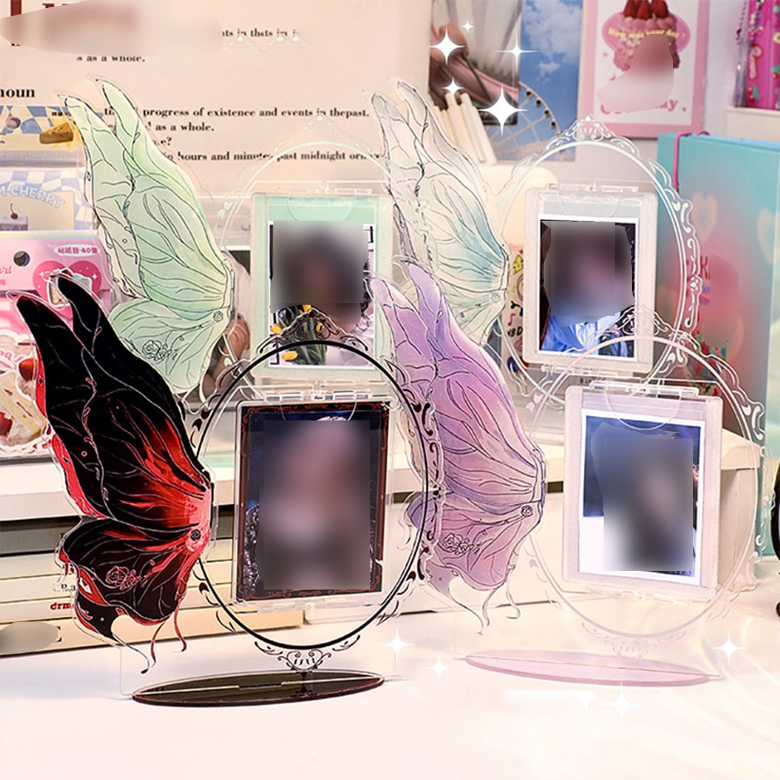 Yanerim Rotatable Acrylic Photo Frame Standee Ornament Creative ...