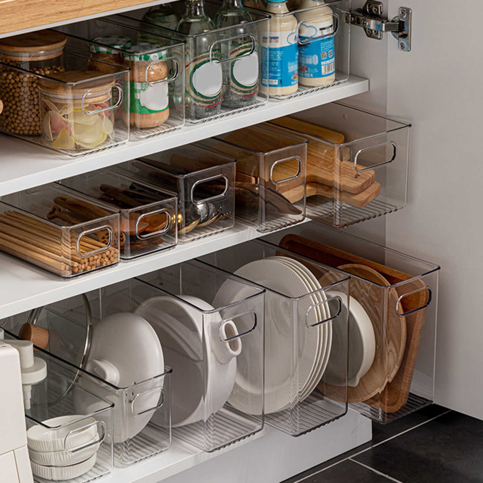 Yanerim Storage Box Space-saving Fridge Pantry Countertops Kitchen ...