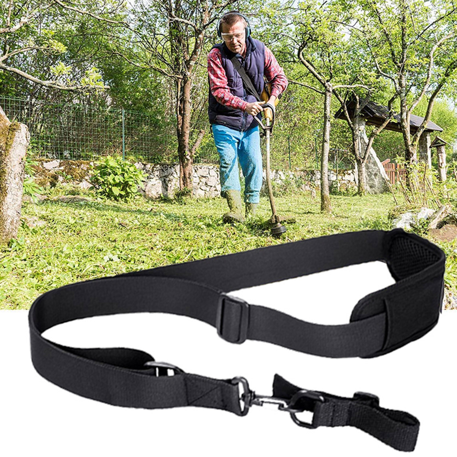 Yanerim Trimmer Strap Weed Eater Shoulder Strap Easy Release Brush ...