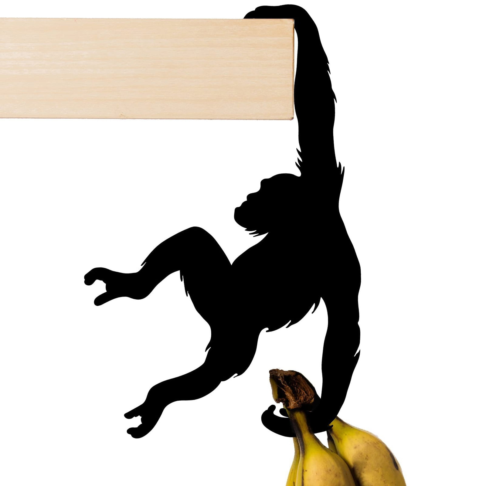 Yanerim Wooden Monkey Hook Heavy Duty Home Kitchen Bedroom Living Room ...